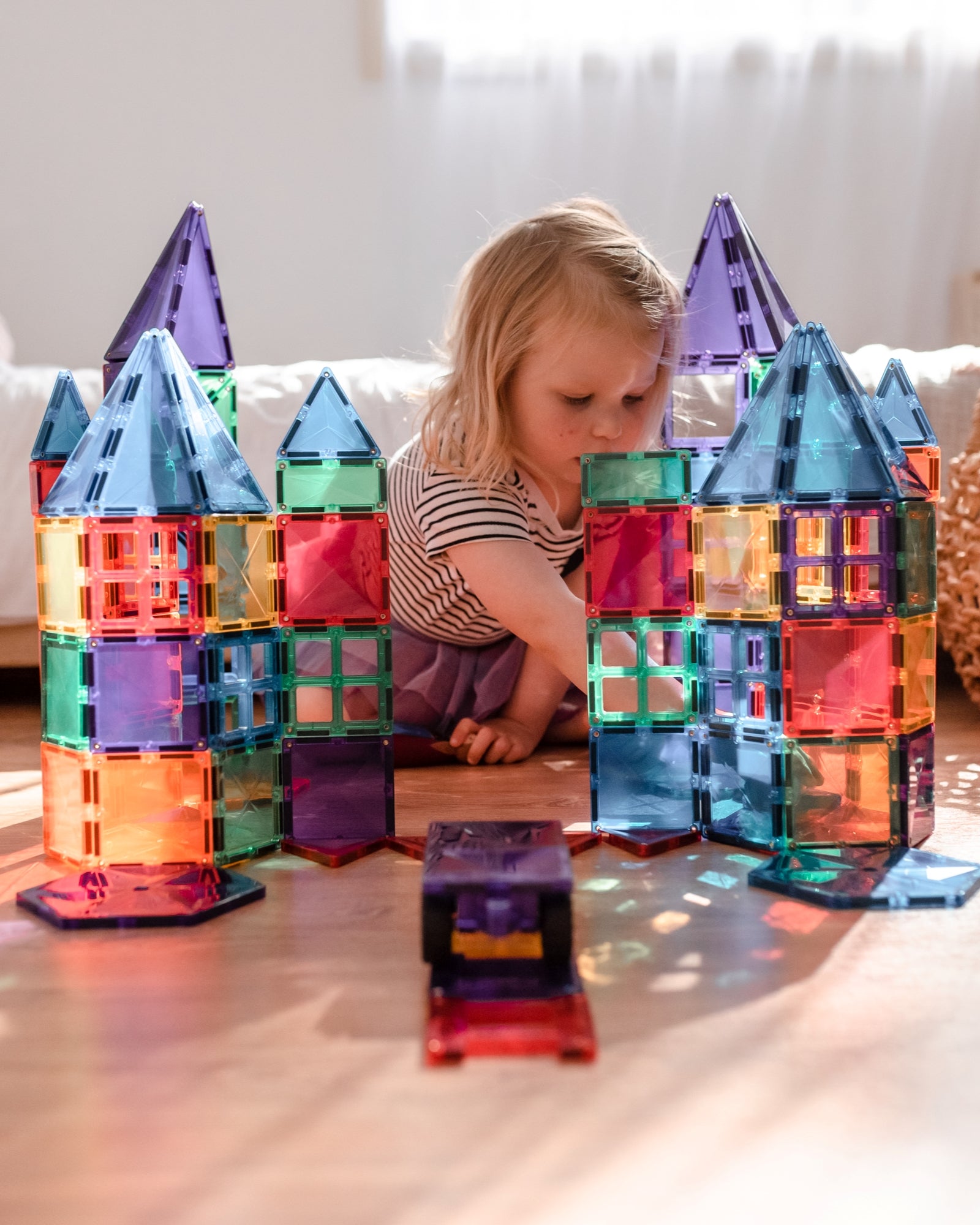 MagnetMagic Prism Blocks Home Oak